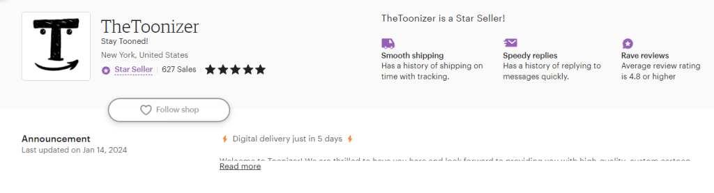 Vintage Custom Cartoon Characters from Toonizer - Toonizer