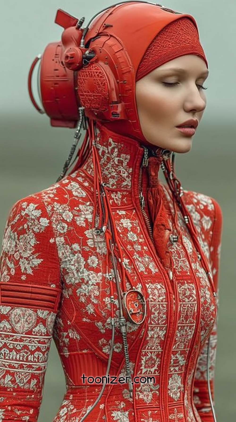 Chromatic Futures: Models Wearing Colorful Indie Futuristic Outfits ...