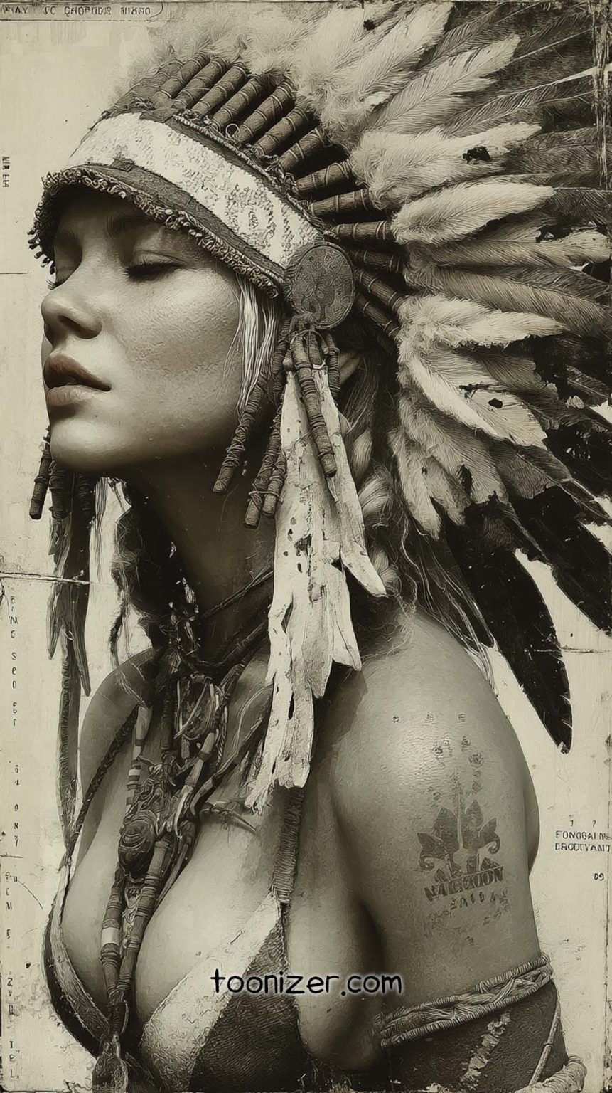 Native Woman Fashion Portraits with Exotic Vibes - Toonizer